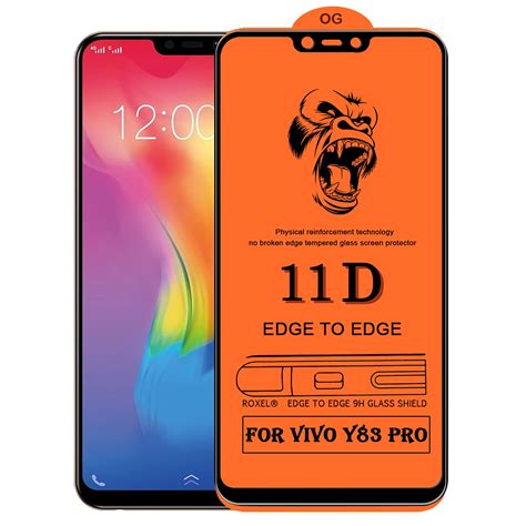 Roxel 11d Edge To Edge Gorilla Tempered Glass Compatible For Vivo Y83