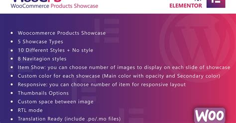 Woocommerce Products Showcase For Elementor Wp Plugins Ft Woocommerce