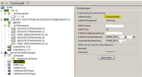 Esxi Host Raid Controller Mit Fts Serverview Raid Manager Aus Einer Vm überwachen