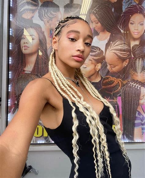 Amandla Stenberg Braiding Hair Colors Hair Styles Braided Hairstyles
