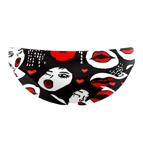 Swim Jammers For Men Mens Swim Briefs Cartoon Doodle Valentine