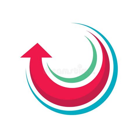 Arrow Logo Design Business Trend Icon Growth Development Sign Stock