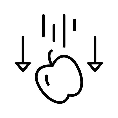 Gravity Icon Set Physics Force Illustrations For Science And Education