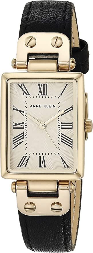 Anne Klein Womens Leather Strap Watch Ak3752 Clothing
