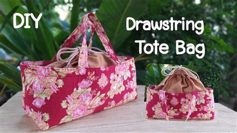 Diy Drawstring Tote Bag Drawstring Bag Tutorial How To Make String