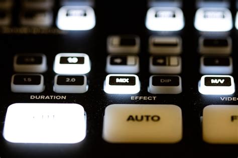 Premium Photo Audio Mixer Detail With Button And Knobs For Audio