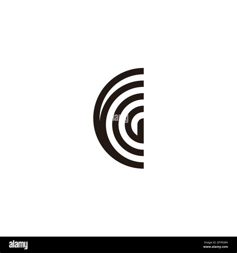 Letter F C And G Semicircle Geometric Symbol Simple Logo Vector Stock Vector Image And Art Alamy