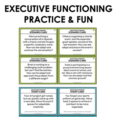 Adaptable Thinking Executive Functioning Game — Autism Grown Up