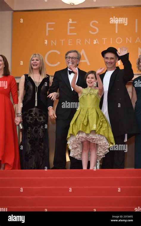 Kate Capshaw Steven Spielberg Ruby Barnhill Mark Rylance At The Bfg Screening At The 69th