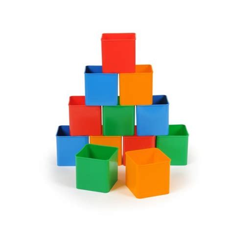 Classmaster Classroom Storage Pots Assorted Colours Pack 12 Fusion