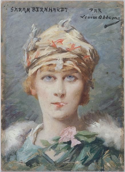 Portrait Of Sarah Bernhardt 1880 Louise Abbéma