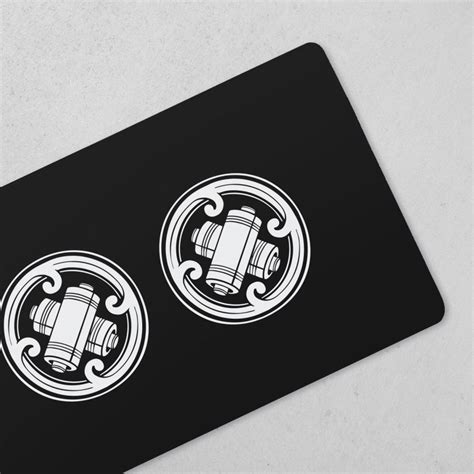 Kamon Black Tenjin Style And Scrollworks