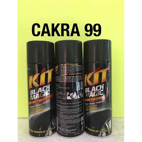 Jual Semir Ban Kit Black Magic Instant Tire Foam Semprot Kemasan 360ml Shopee Indonesia
