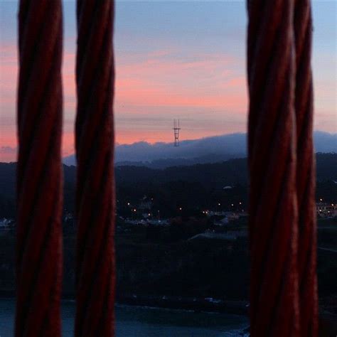 Sutro Tower Sunset In San Francisco