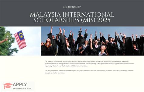 Malaysia International Scholarships Mis 2025 Apply Scholarships Hub