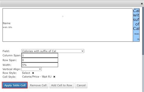 Adding Nutritional Information To Menu Layouts Engagephd Knowledge Base