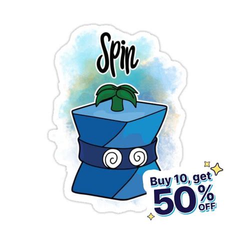 Spin Blox Fruits Sticker By Vitrar Spinning Vinyl Decal