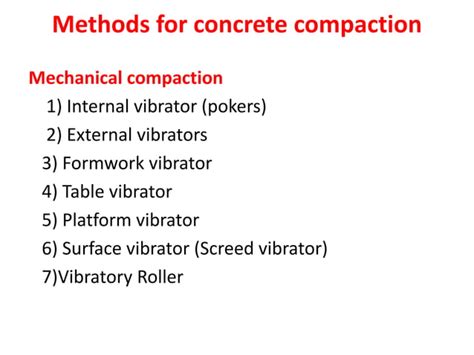 Compaction Of Concrete Pptx