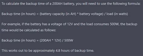 How To Calculate The Battery Backup Time 7ah 100ah 150ah 180ah 200ah
