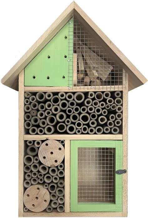 Large Wooden Insect And Bug Hotel Garden Nesting Shelter Eco Friendly Butterfly Habitat Bee Box
