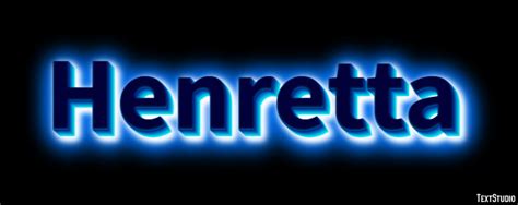 Henretta Text Effect And Logo Design Name