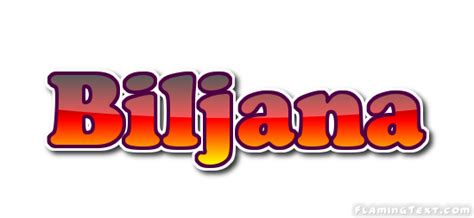 Biljana Logo Free Name Design Tool From Flaming Text