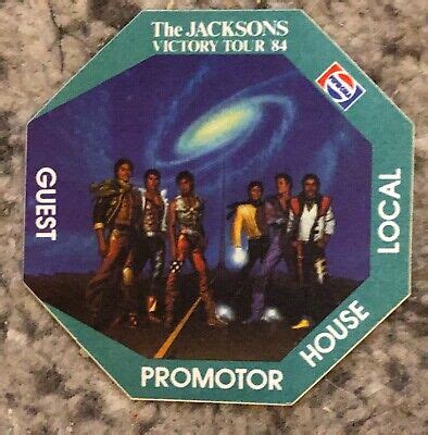 Michael Jackson Pass 1984 Pepsi Cola Soda Otto Backstage Music Victory