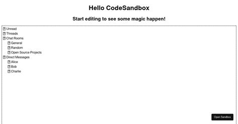 React Arborist Examples Codesandbox