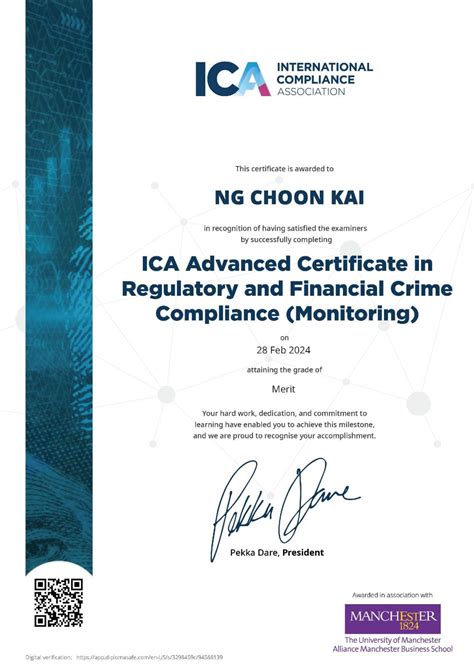 Compliance Financialcrime Icaqualified Choon Kai Ng