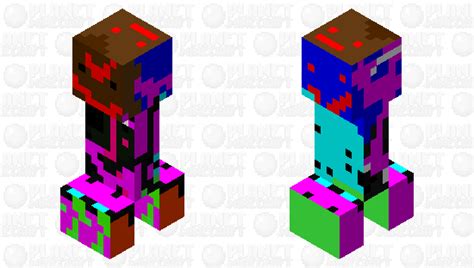 Mad Creeper Minecraft Mob Skin