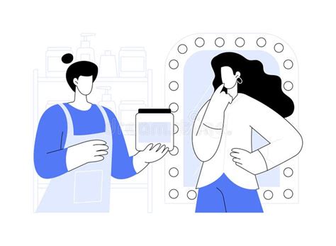 Hair Product Recommendations Isolated Cartoon Vector Illustrations Stock Illustration