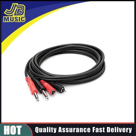 ☢ Hosa Dual 1 4 Inch Ts To Dual Rca Stereo Interconnect Cable Cpr 201 3 3 Feet Lazada Ph