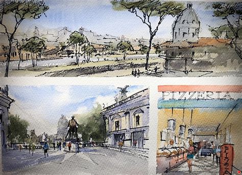 David Savellano Portfolio Of Works Travel Sketches