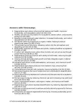 Worksheet Kiss The Ground With Answers And Summary Tpt