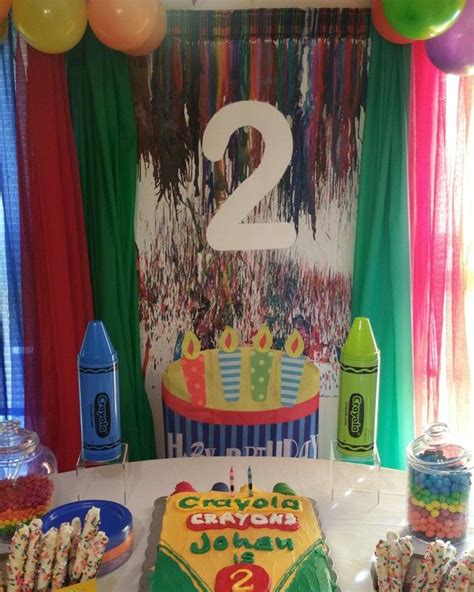 Crayola Theme Birthday Decorations