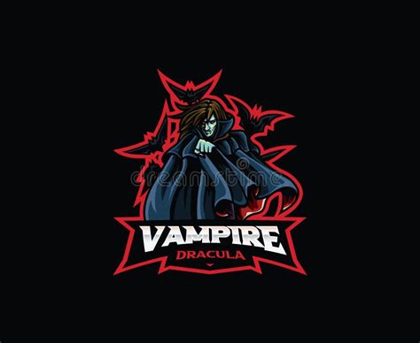 Diseño Del Logotipo De Mascota De Vampiros Ilustración Del Vector Ilustración De Asustadizo