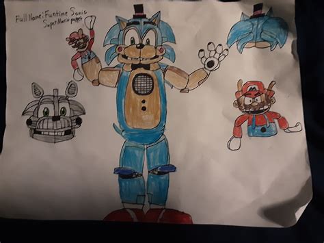 A Drawing Of Funtime Sonic And Mar Mar By 2001gamer On Deviantart