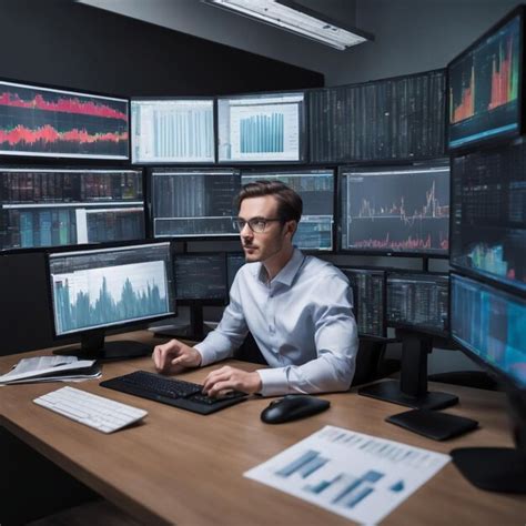 Premium Photo Inancial Analyst Working On Computer