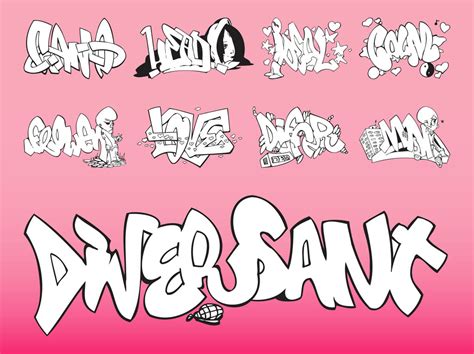 Vector Graffiti Set Vector Art And Graphics