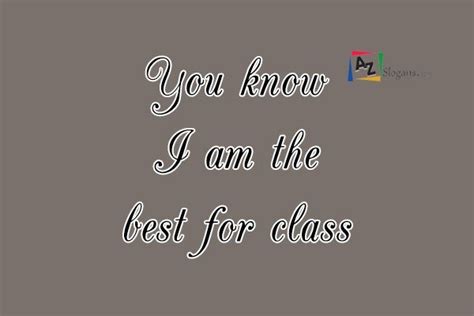 Class Representative Slogans