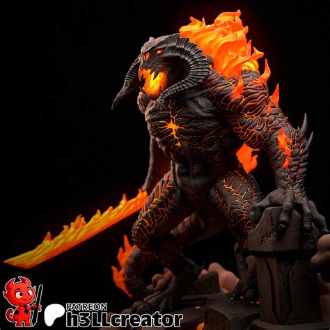 🧙‍♂️ Balrog・ Stl File For 3d Printing・cults