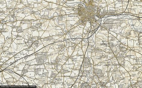 Historic Ordnance Survey Map Of Keswick 1901 1902