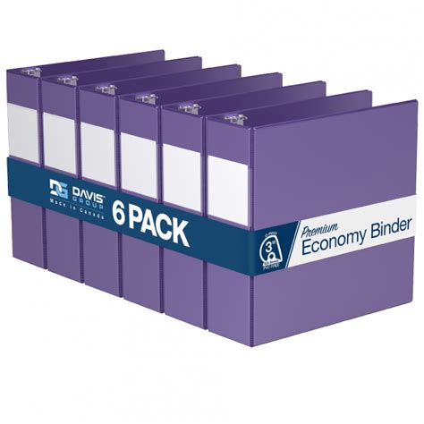 Premium Economy 1 Inch D Ring Binders Pack Of 6 The Binder Shop