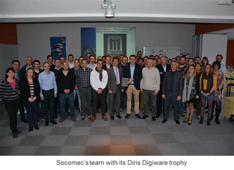 Another Fine Piece Of Team Work Socomec Has Received The “energy Efficiency” Trophy At The