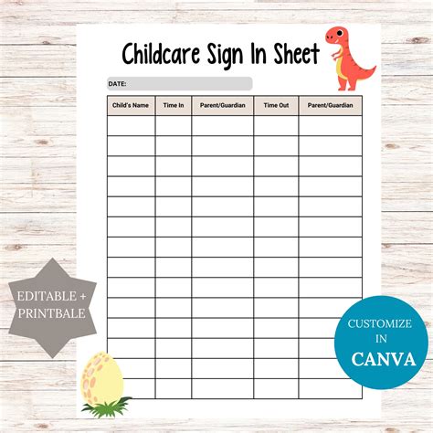 Editable Sign In Sheet Printable 40 Sign Up Sheet Sign In Sheet