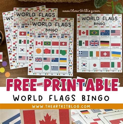 Free Printable World Flags Bingo Money Saving Mom®