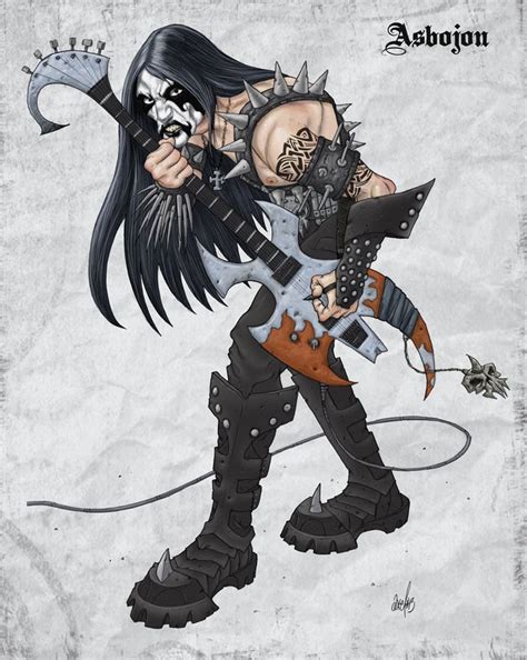 Heavy Metal Girl Cartoon