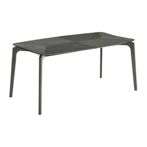 Kalie 5 Piece Dining Table Set With 4 Chairs Gray Fabric Upholstery