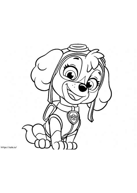 Skye Paw Patrol Coloring Sheets