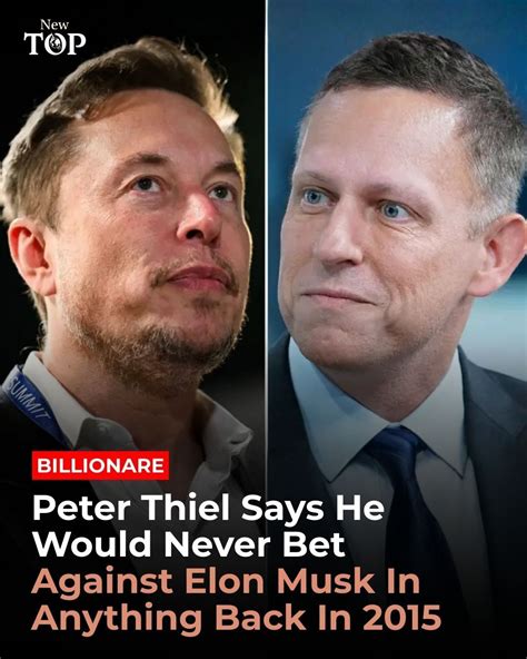 New Top In 2015 Peter Thiel Made A Statement That Would Facebook